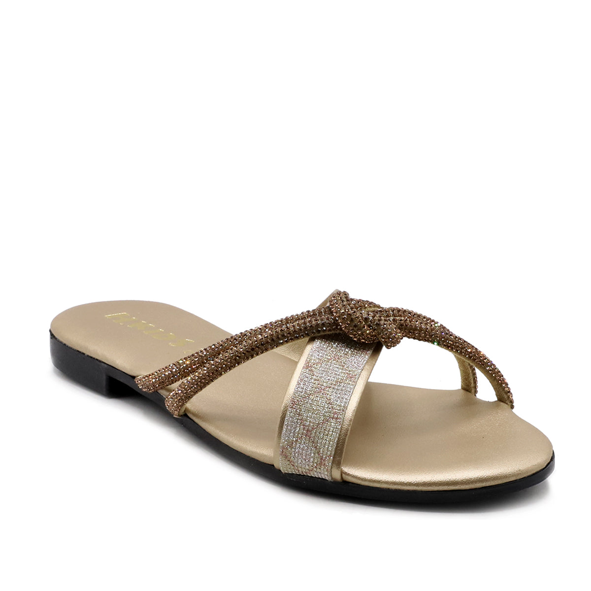 Golden Fancy Chappal K00G30075 – Heels Shoes | New