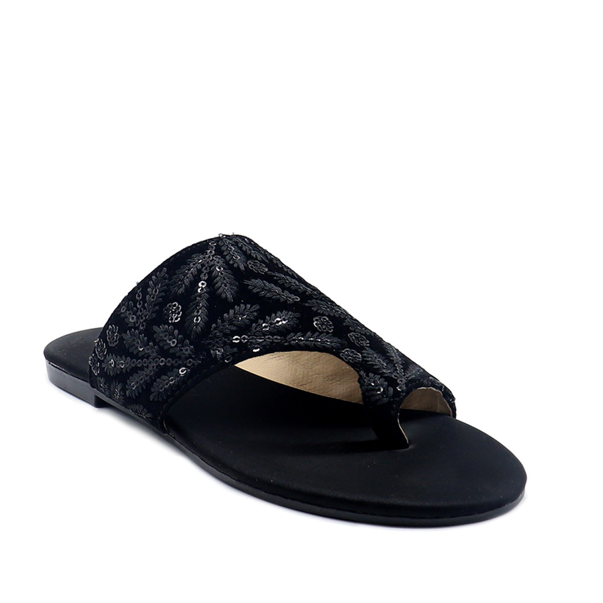 Black Ethnic Chappal L00500003 – Heels Shoes | New