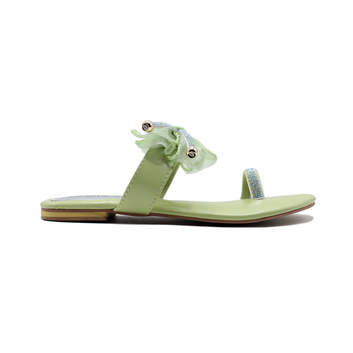 Mint Green Fancy Chappal L00100002 – Heels Shoes