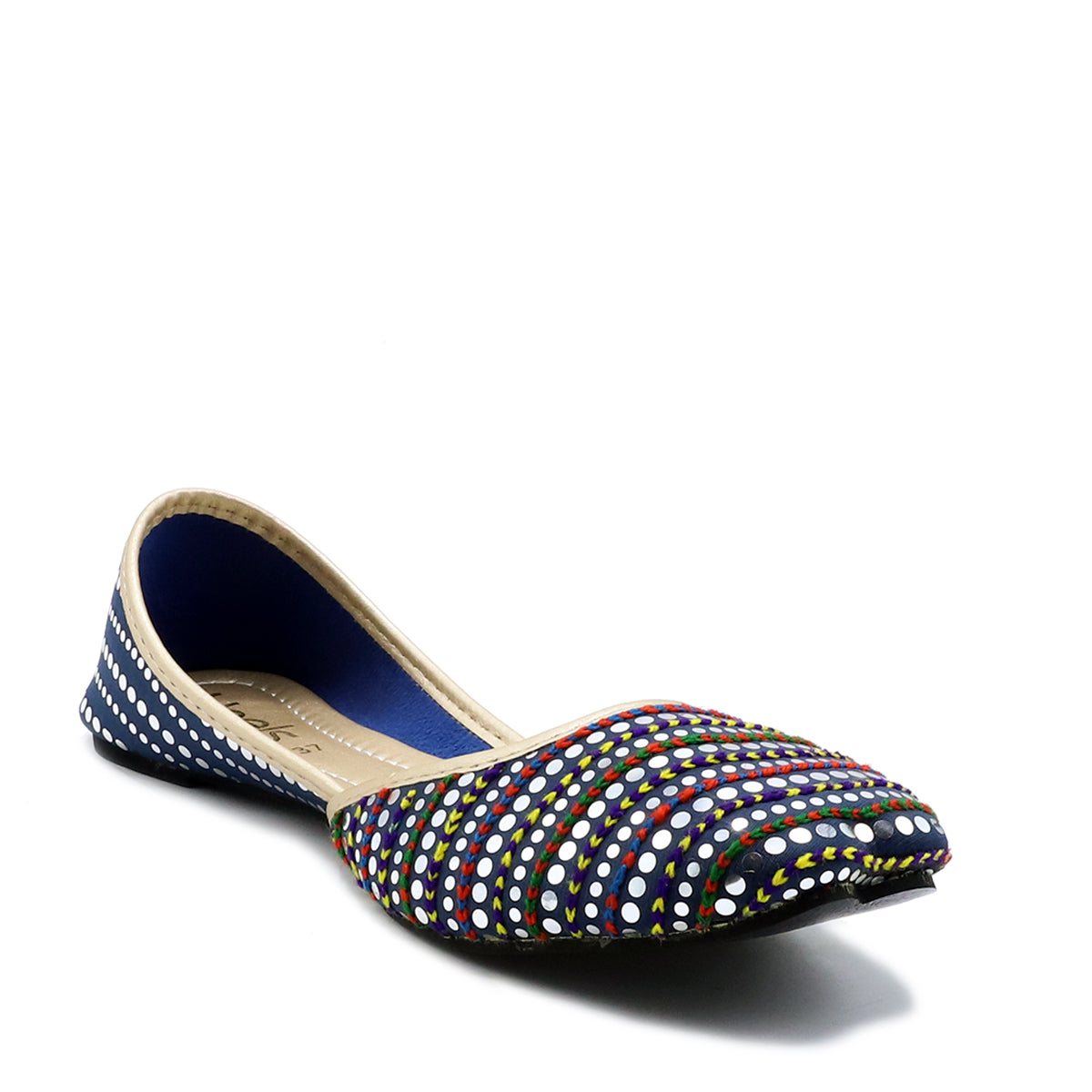 Blue Ethnic Khussa L00940026 – Heels Shoes | New