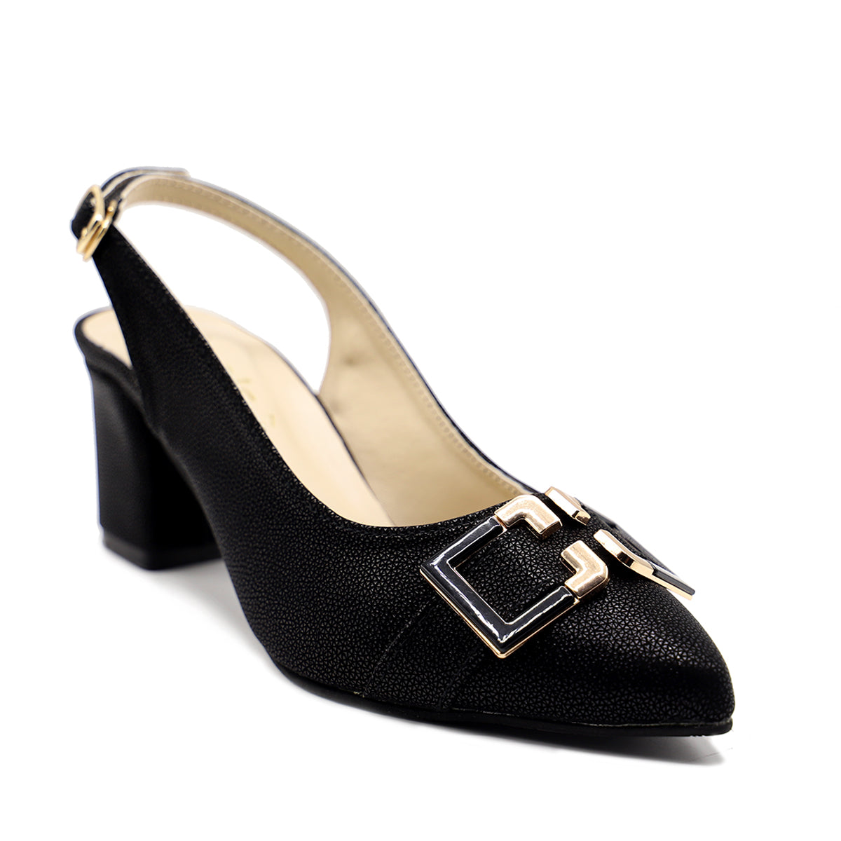 Black Formal Sling Back 085481 – Heels Shoes