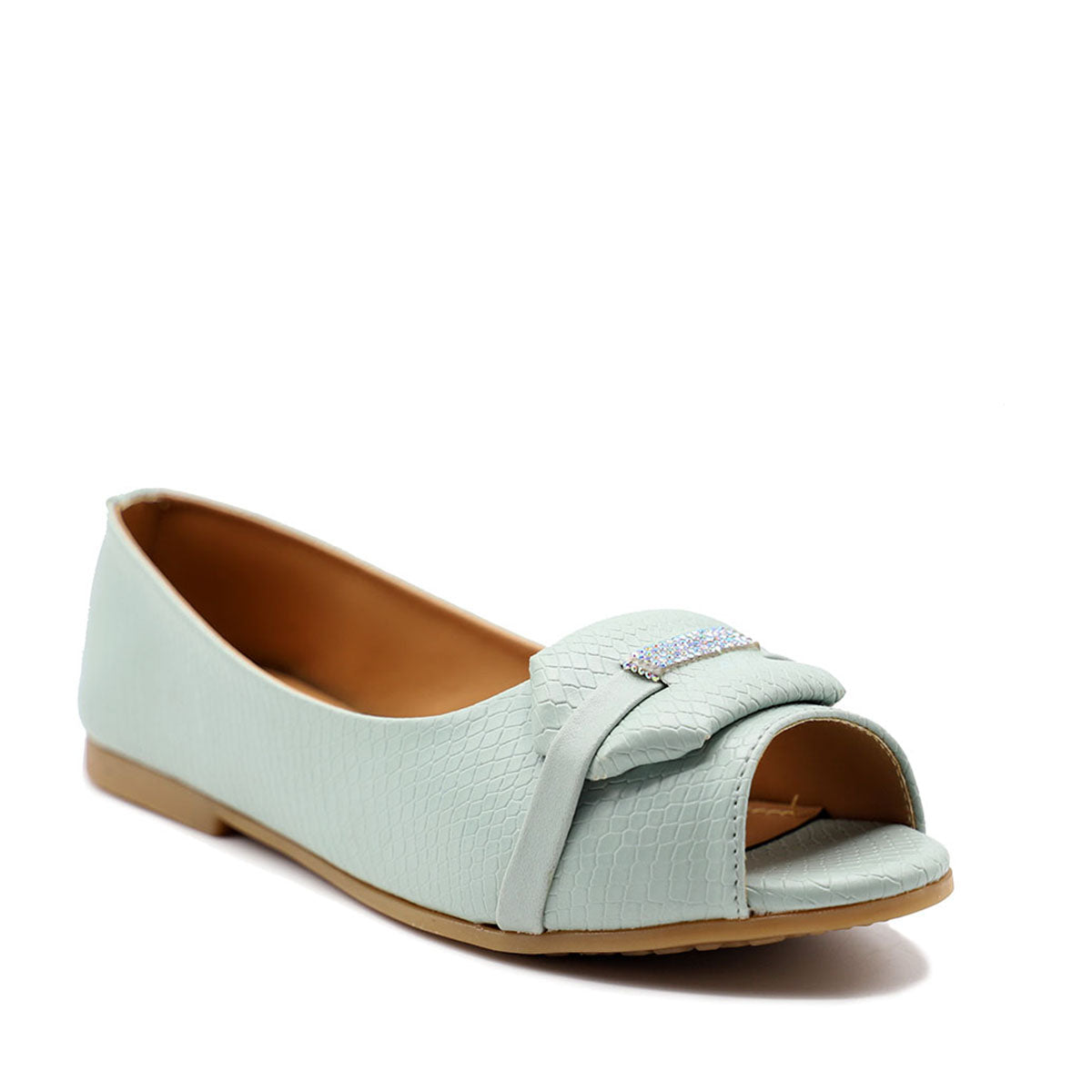 Mint Green Casual Peep Toe 080087 – Heels Shoes
