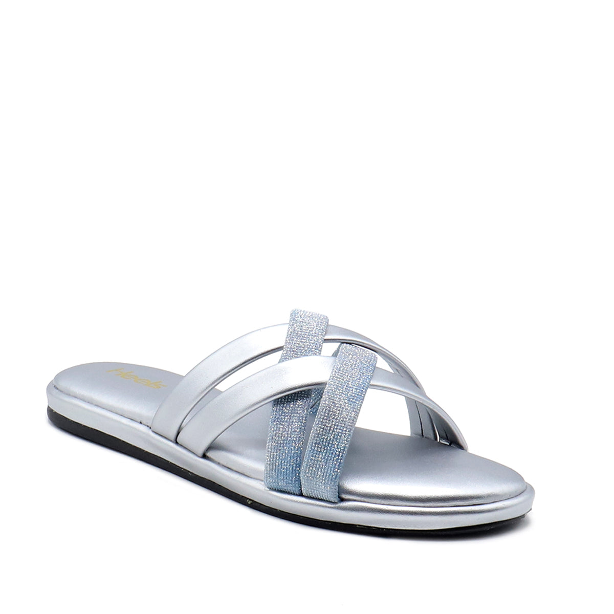 Silver Casual Slipper L00760026 – Heels Shoes | New