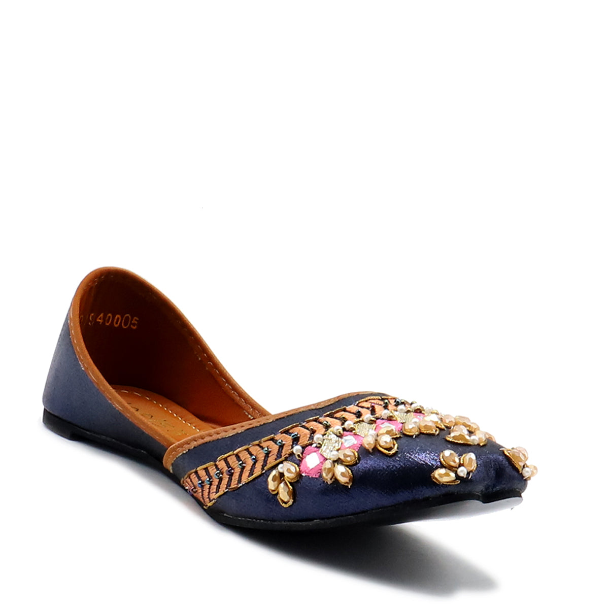 Blue Ethnic Khussa L00940005 – Heels Shoes | New