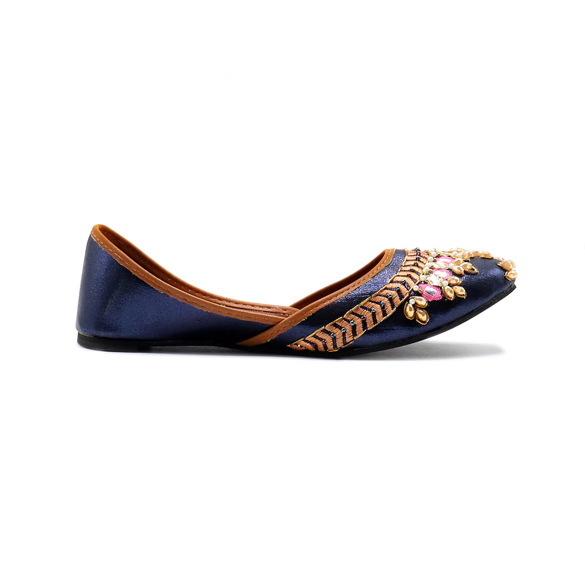 Blue Ethnic Khussa L00940005 – Heels Shoes | New