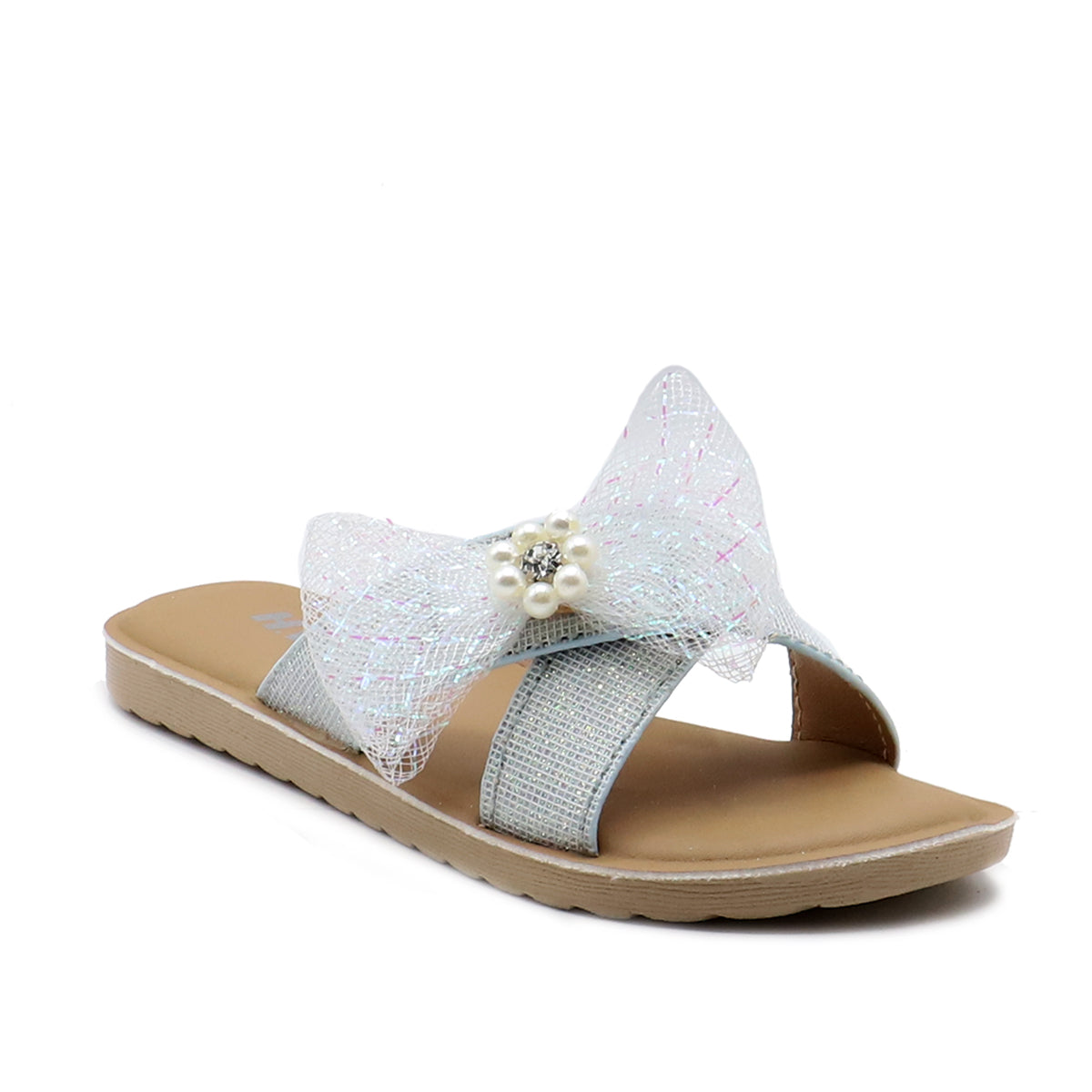 Silver Casual Slipper K00G30018 – Heels Shoes | New