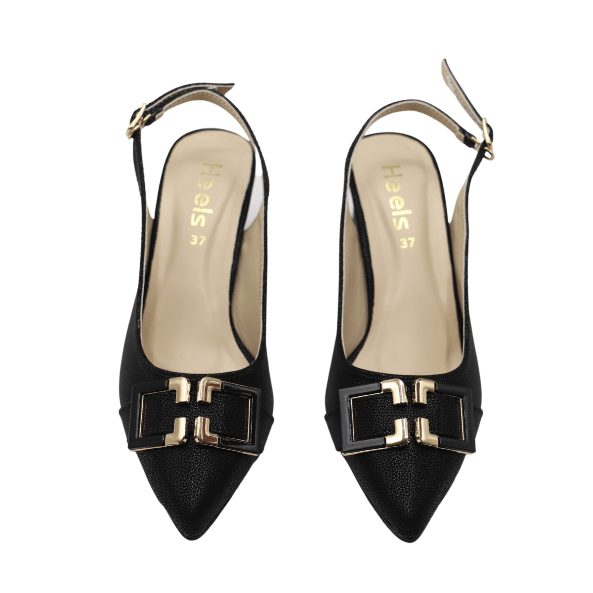 Black Formal Sling Back 085481 – Heels Shoes